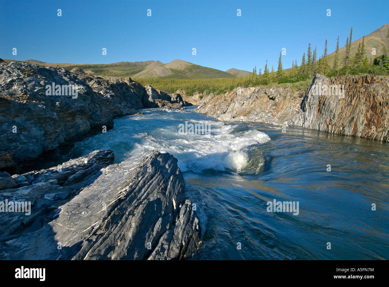 Firth River canyon. Ivvavik National Park, Yukon Territory. Canada ...
