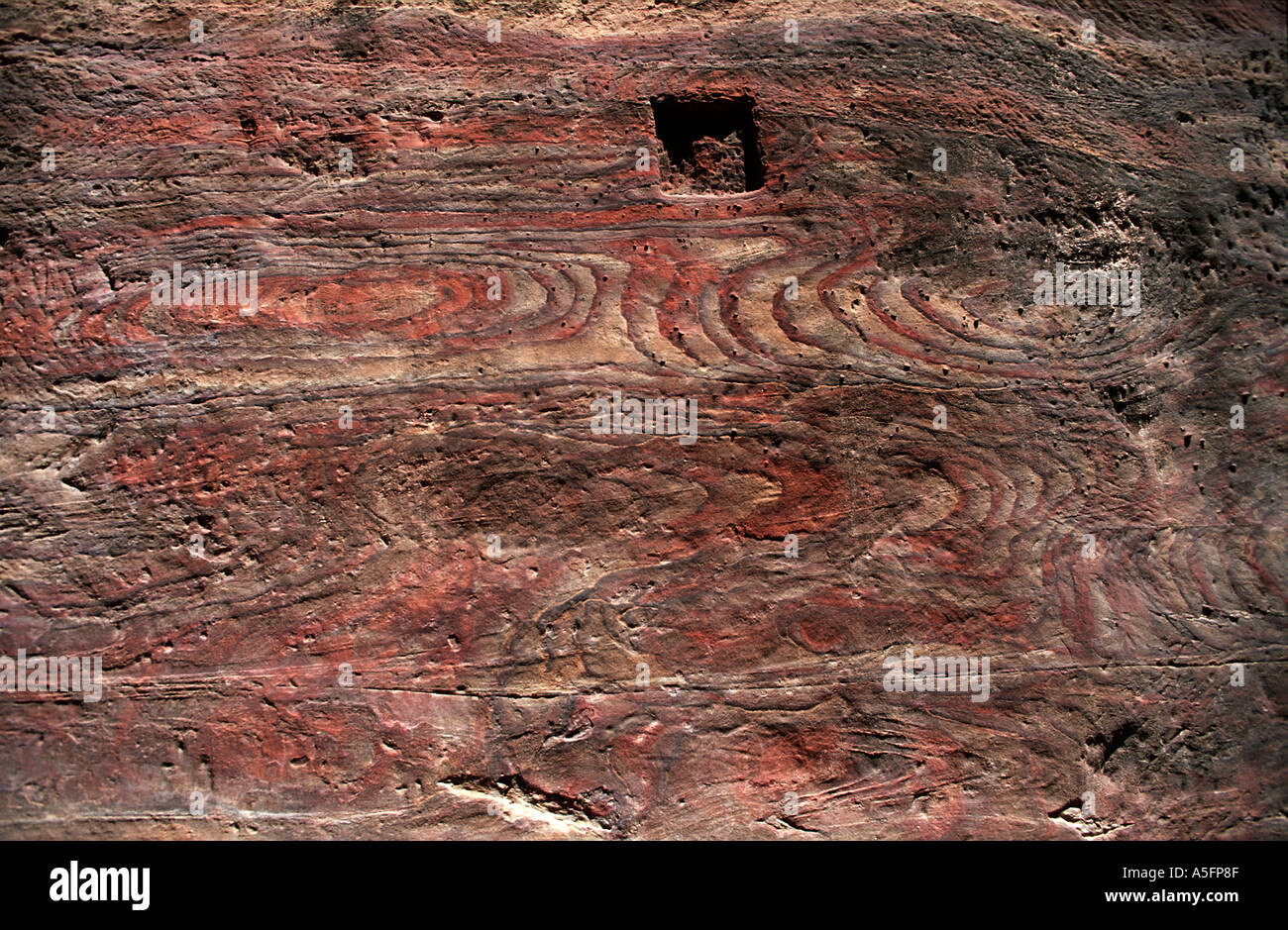 Multicoloured sandstone patterns frequently described as looking like a ...