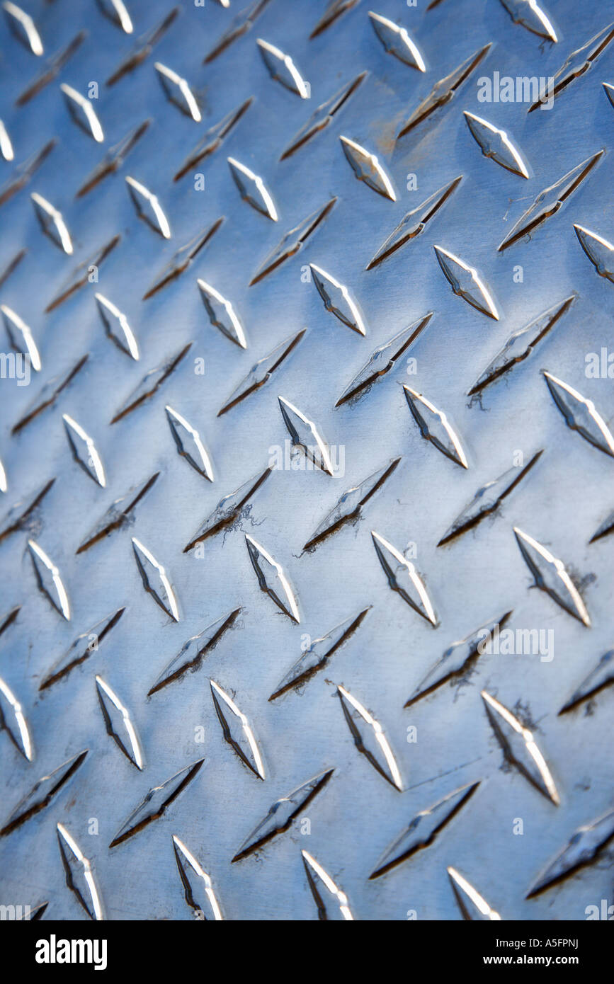 Close up of diamond plate metal texture Stock Photo - Alamy