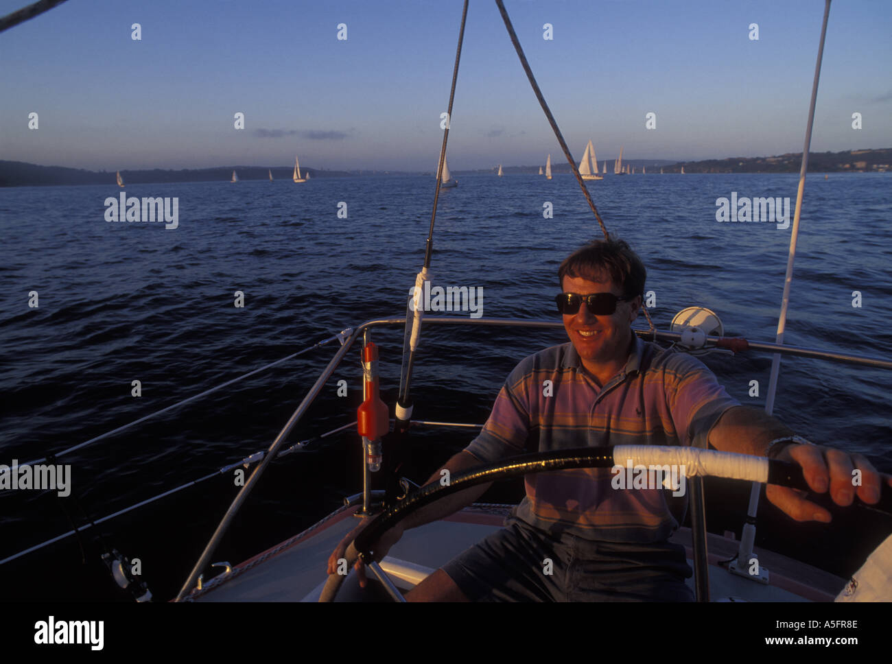 Australia NSW MR Crew aboard Holland 42 Racing Sloop sails in yacht ...