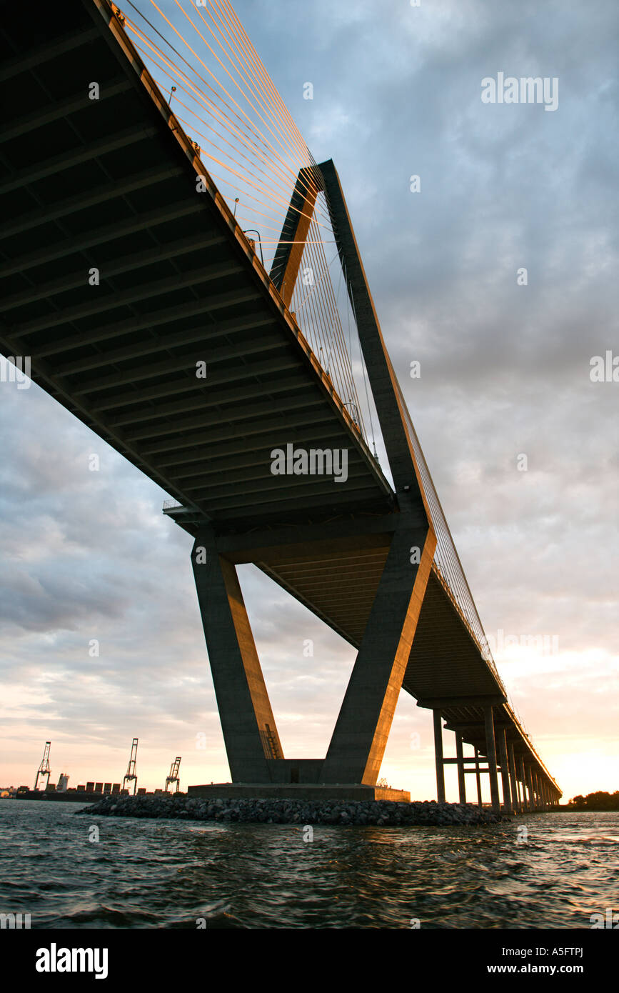 Cooper River Bridge in Charleston South Carolina Stock Photo - Alamy
