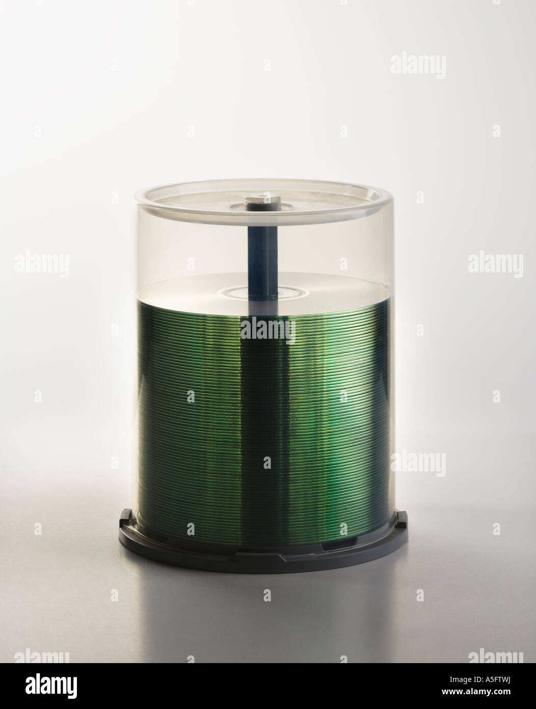 Stack of compact discs in case Stock Photo - Alamy