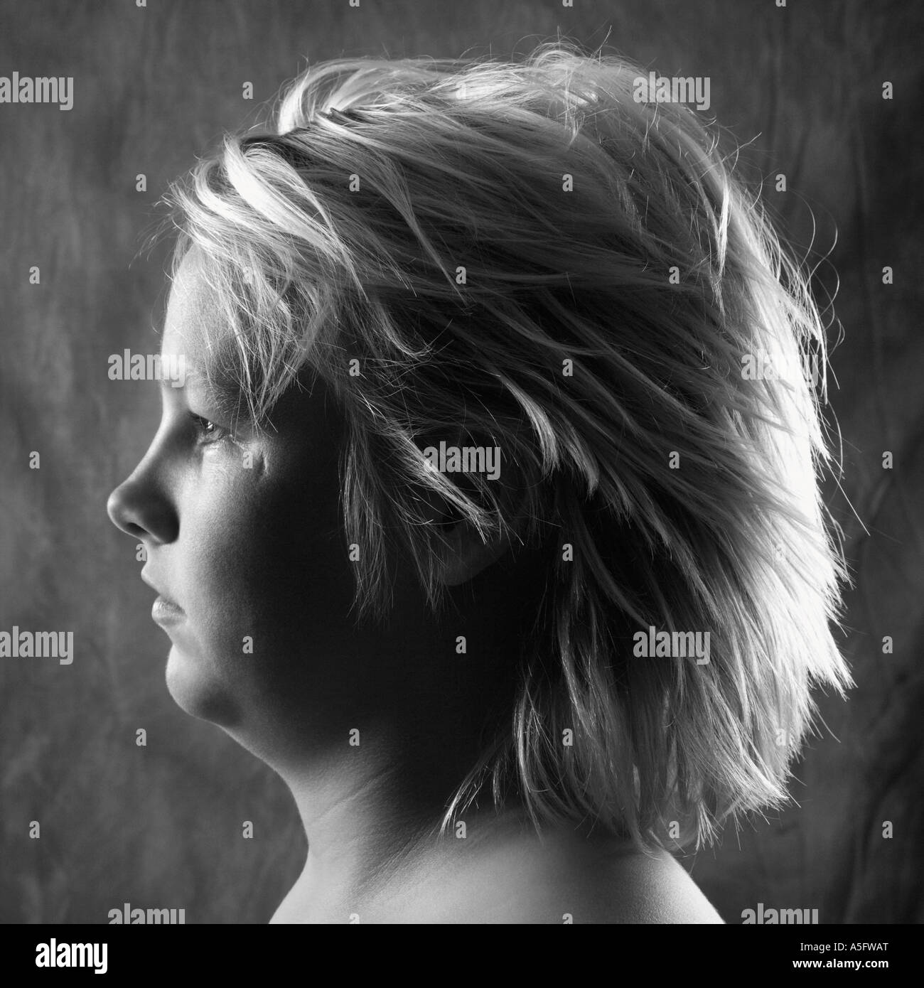 Male teen profile studio hi-res stock photography and images - Alamy
