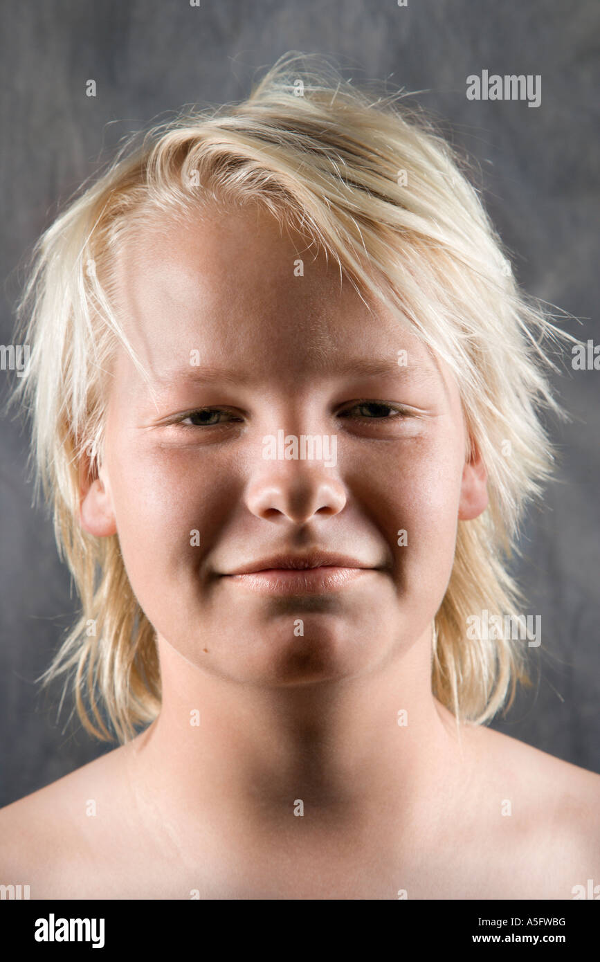 Male Caucasian adolescent portrait Stock Photo - Alamy