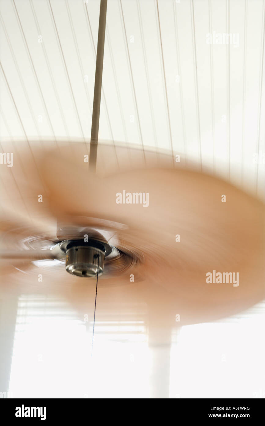 Ceiling fan with motion blur Stock Photo - Alamy