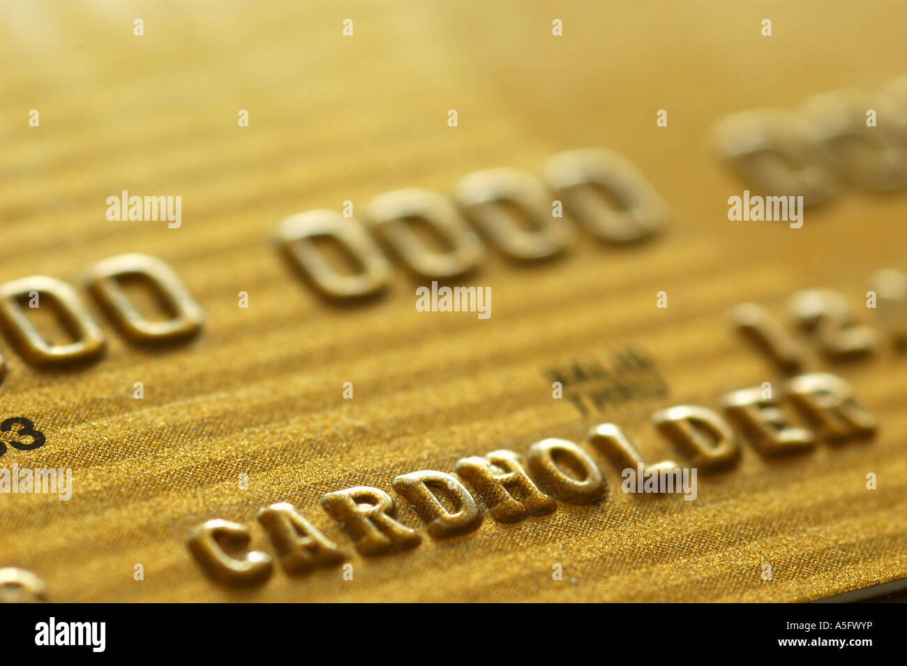 Gold Credit Card. Closeup Stock Photo - Alamy