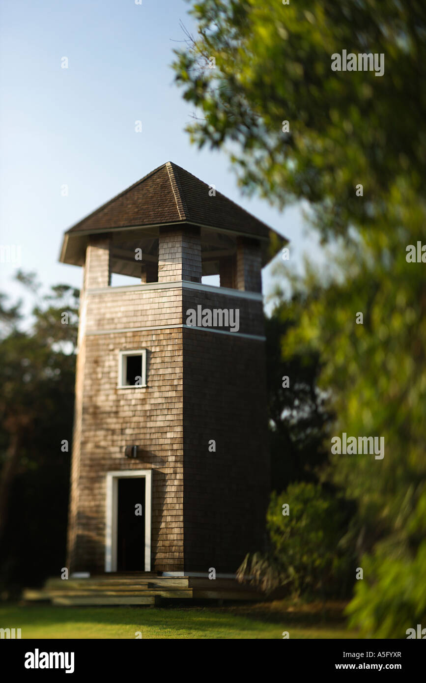 Brick tower standing in park Stock Photo - Alamy