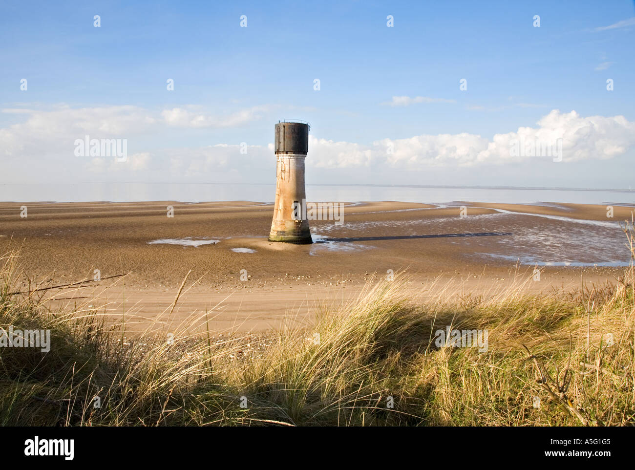 Low Light 1852 and Humber Estuary from Spurn Point Yorkshire UK Stock ...