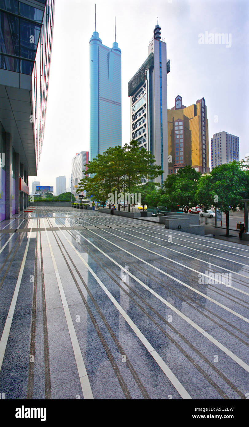 Downtown Buildings In Shenzhen Guangdong Province China Stock Photo - Alamy
