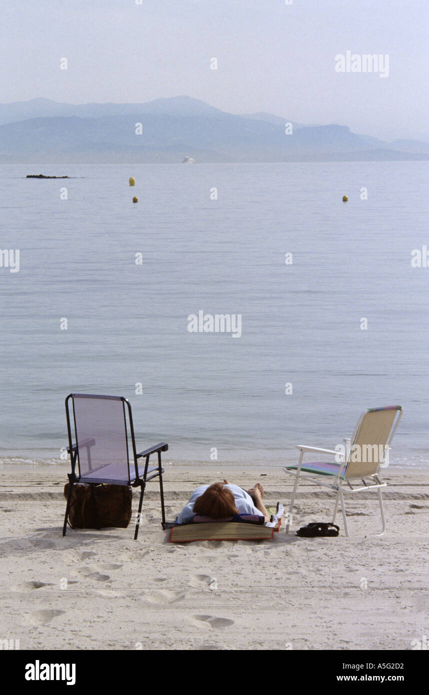 at the salis beach antibes france Stock Photo - Alamy