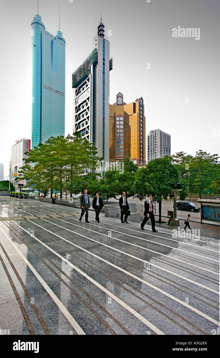 Shenzhen guangdong province with china skyscrapers urban buildings with ...