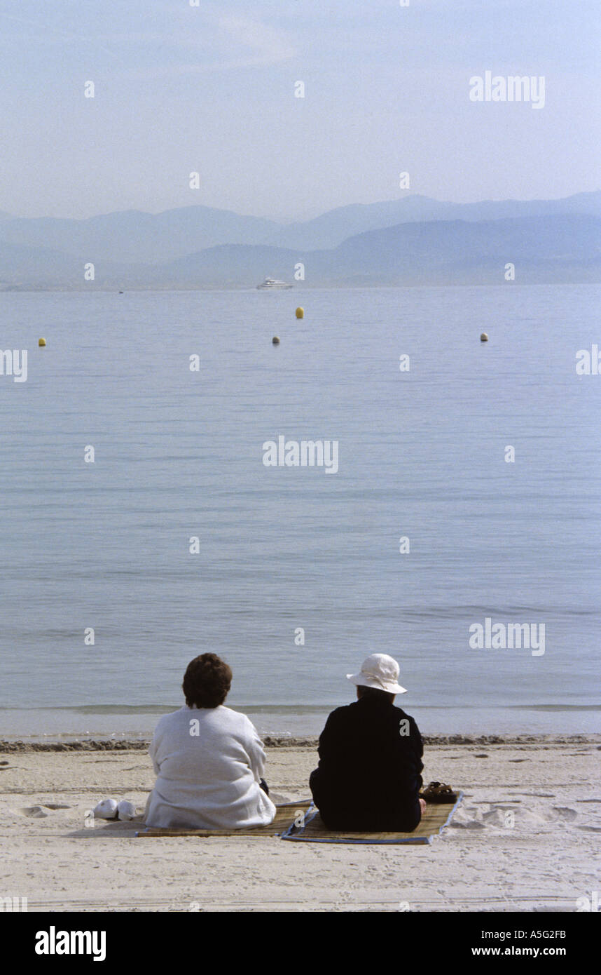 at the salis beach antibes france Stock Photo - Alamy