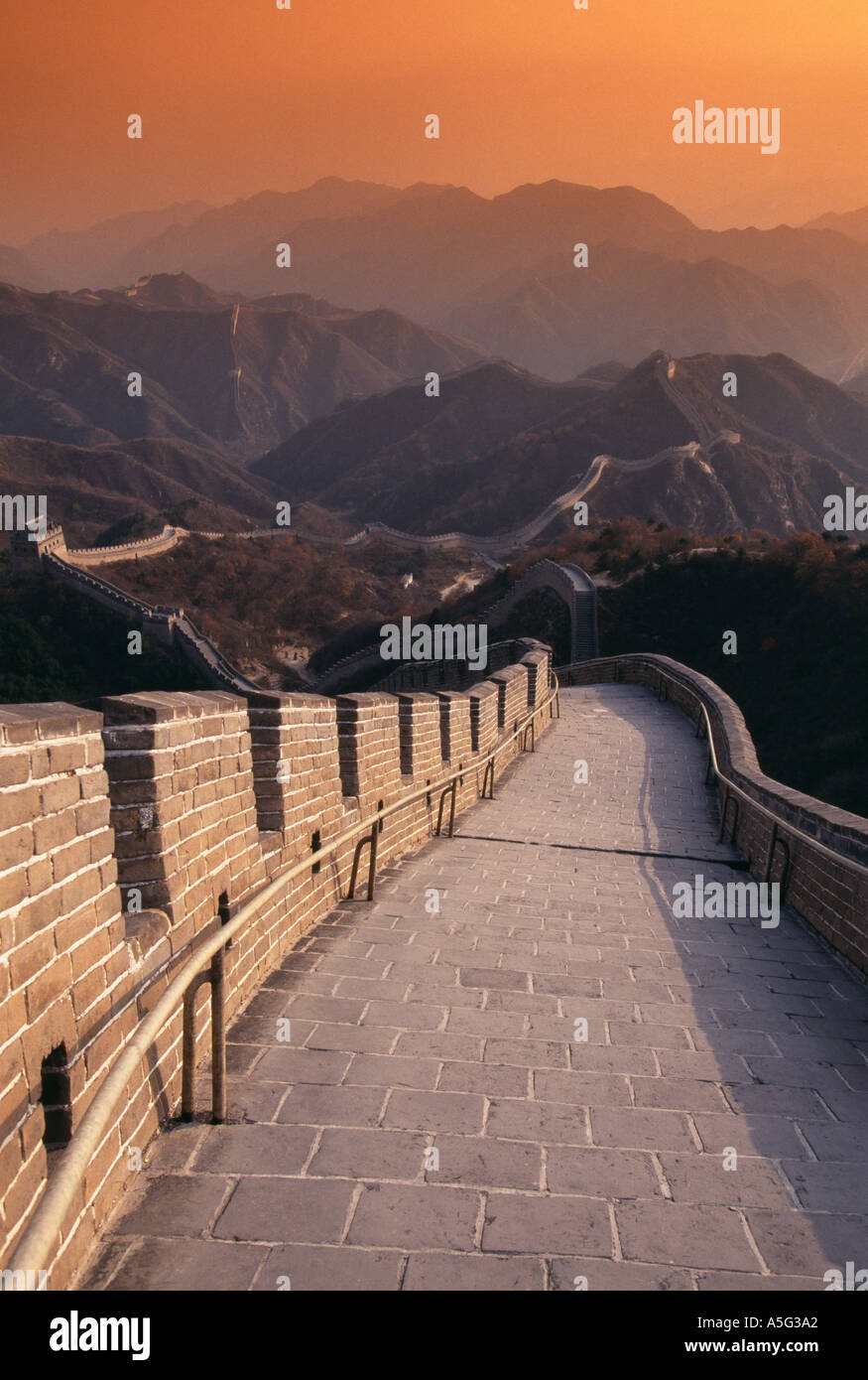 View of the Great Wall of China Stock Photo - Alamy