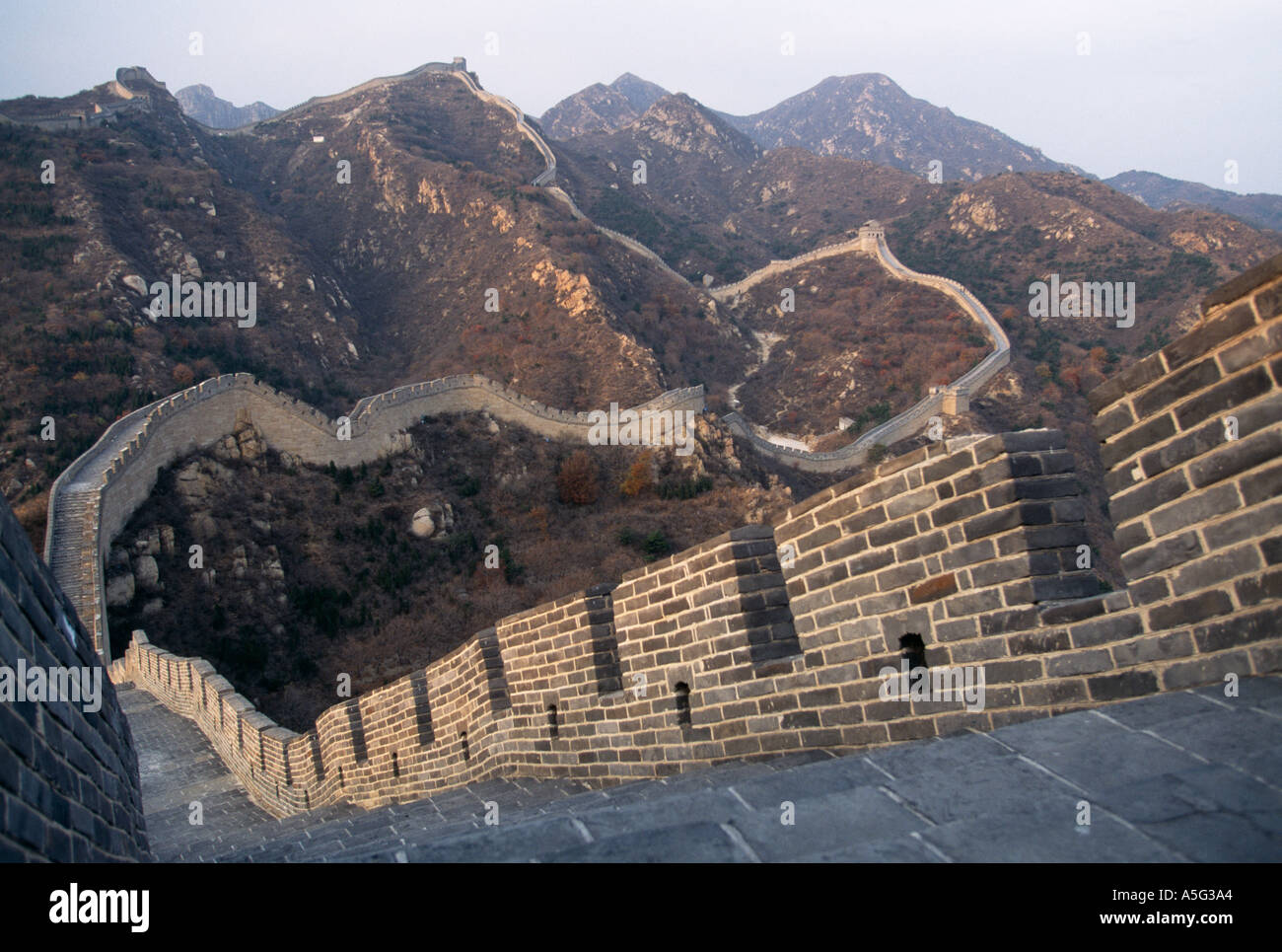 View of the great wall of china Stock Photo - Alamy