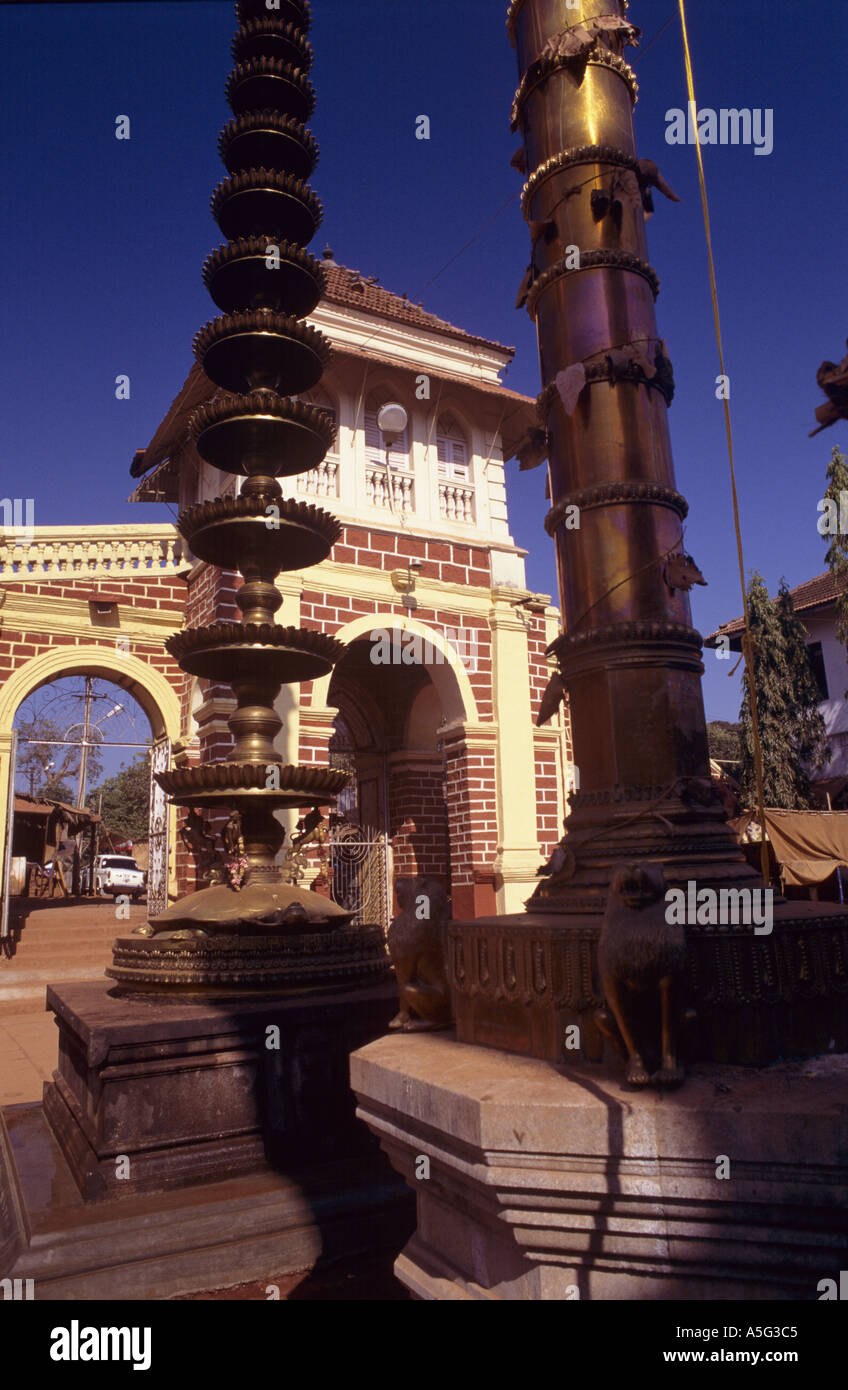 Mahalsa Hindu Temple Ponda Goa India Stock Photo - Alamy
