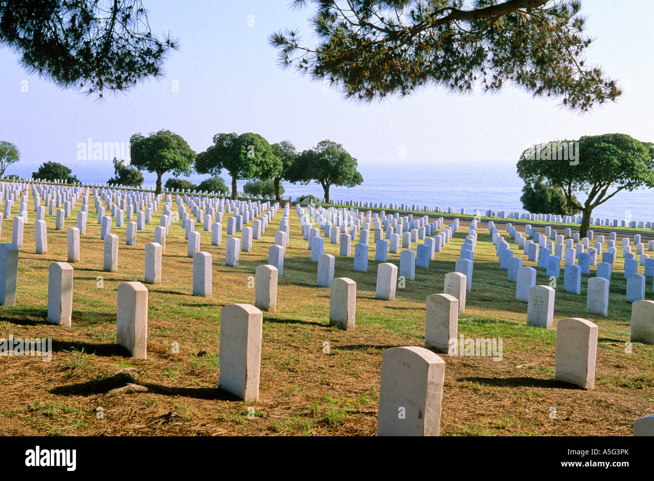 Fort Rosecrans national cemetery Stock Photo - Alamy