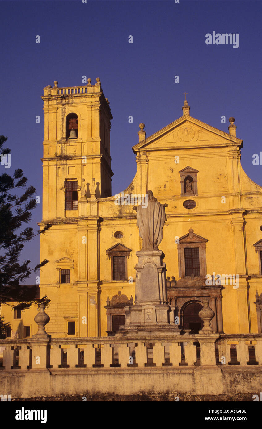 Old Goa The Sé Cathedral at first light Goa India Stock Photo - Alamy