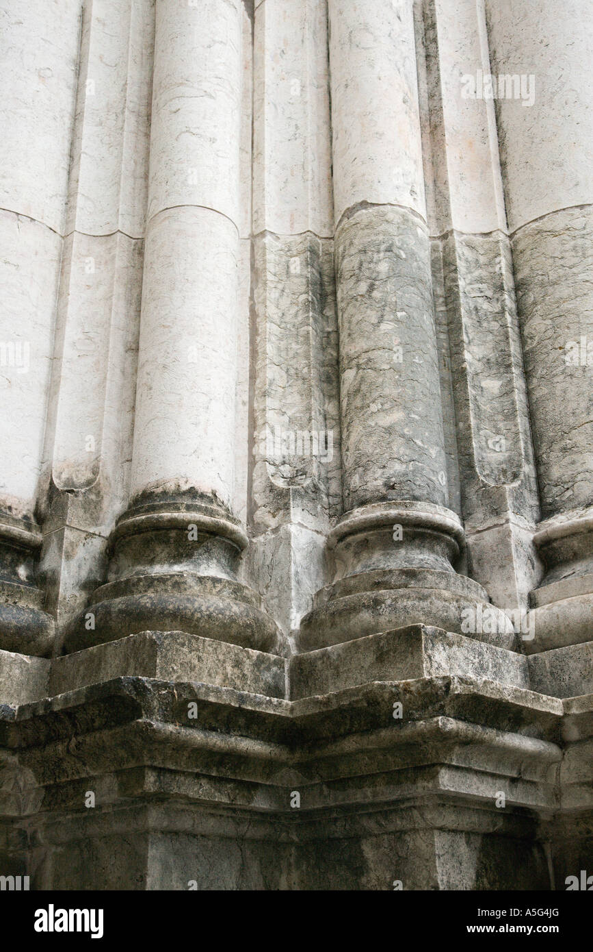 Detail of columns in Lisbon Portugal Stock Photo - Alamy