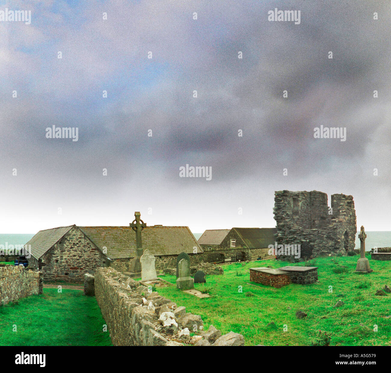 Bardsey island abbey hi-res stock photography and images - Alamy