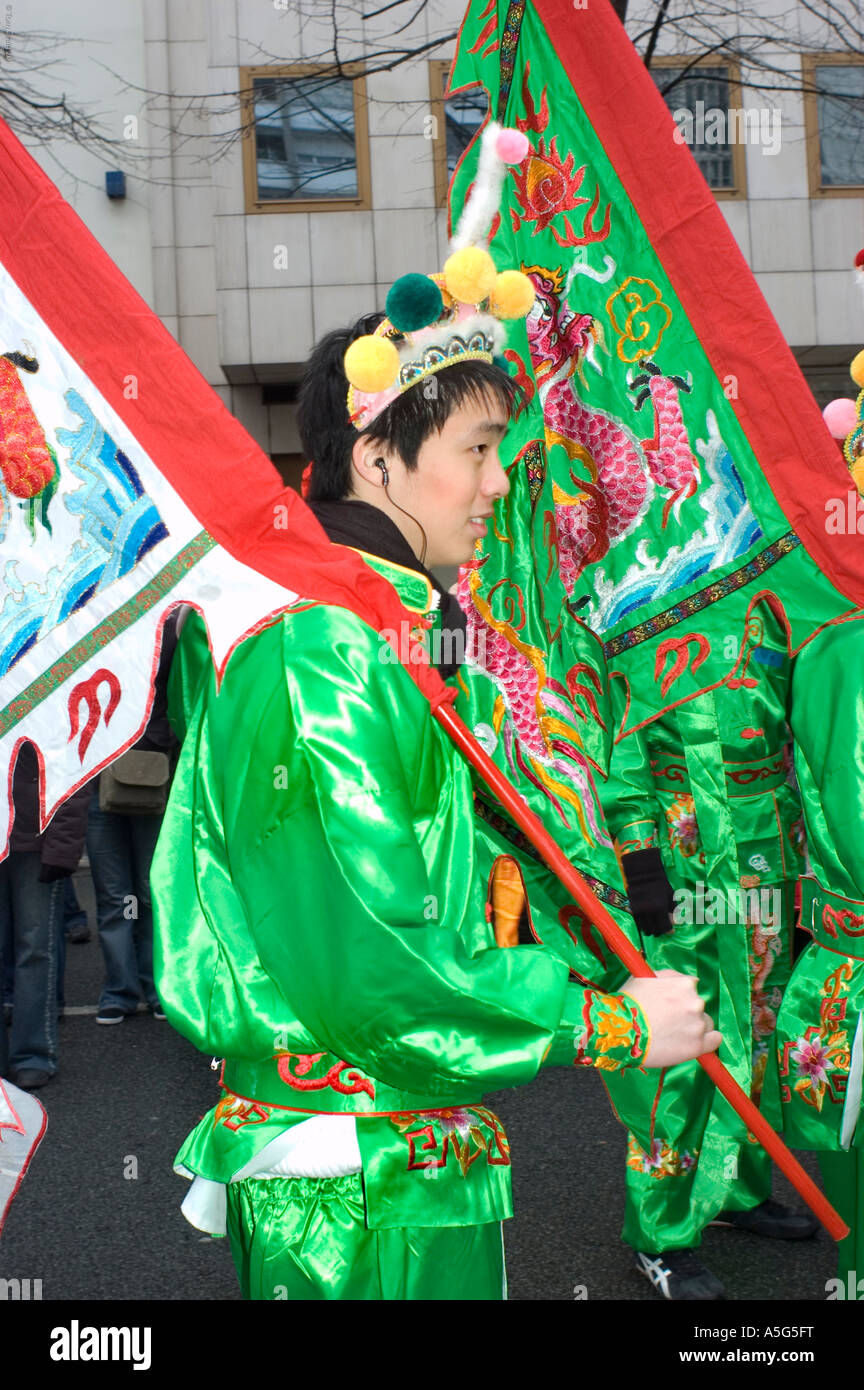 Paris France French Chinese Teenage Boys in "Traditional Costumes ...