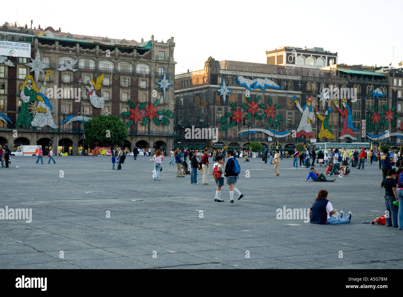 square of mexico city - zocalo Stock Photo - Alamy