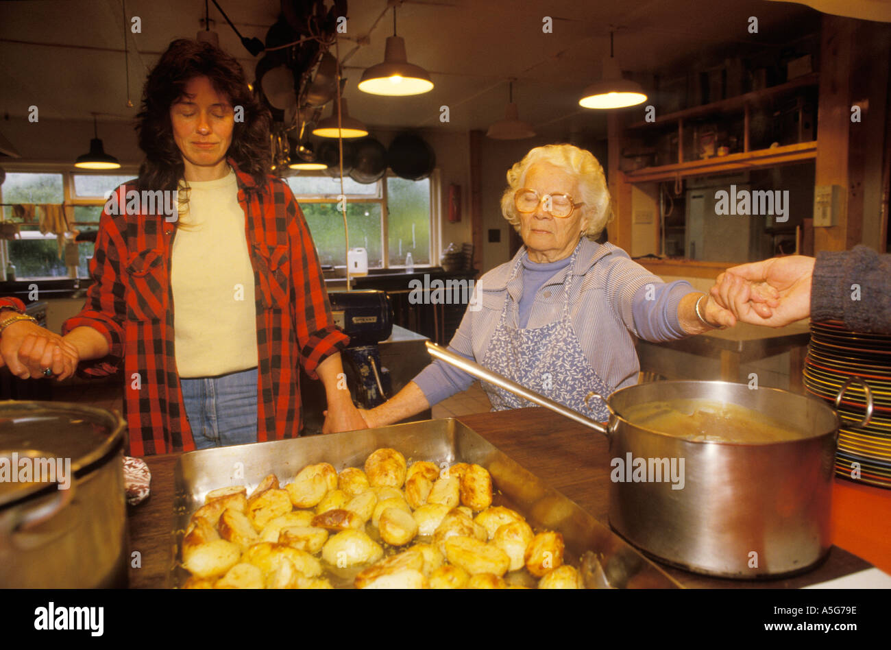 UK 1970s New Age Community. Findhorn Community Foundation Moray ...