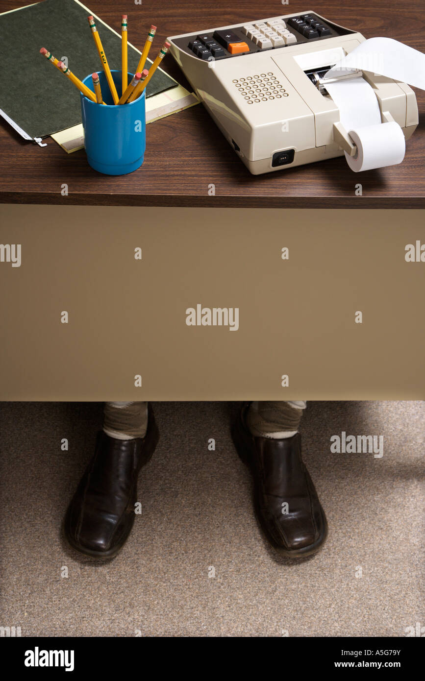 Adding machine and businessman hi-res stock photography and images - Alamy