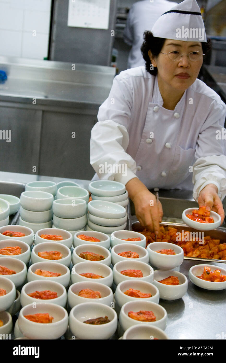 Korean Banchan Chef Seoul South Korea Stock Photo - Alamy