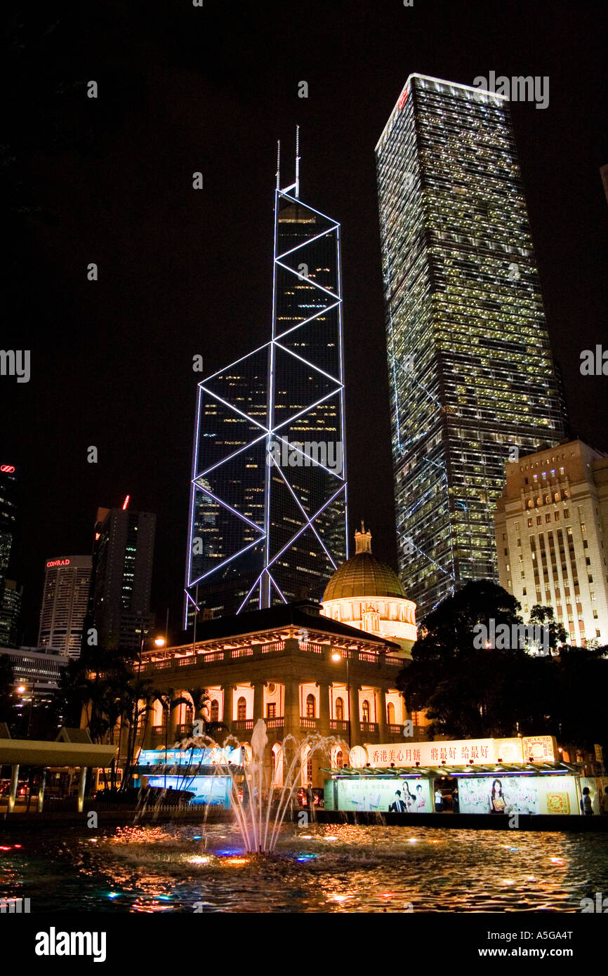 Legco or the British Colonial Legislative Council Building and Bank of ...