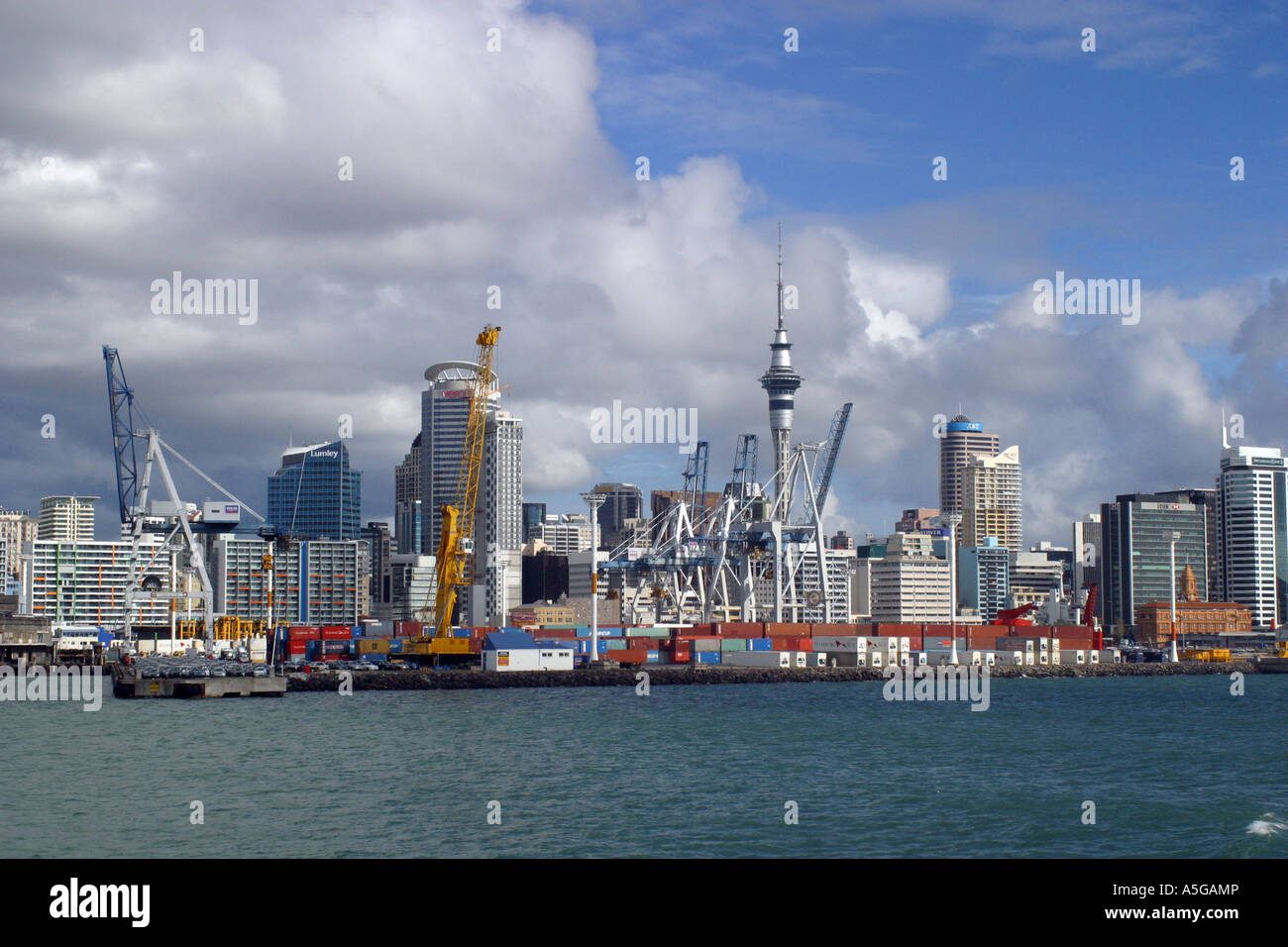 Auckland New Zealand city of sails Stock Photo - Alamy