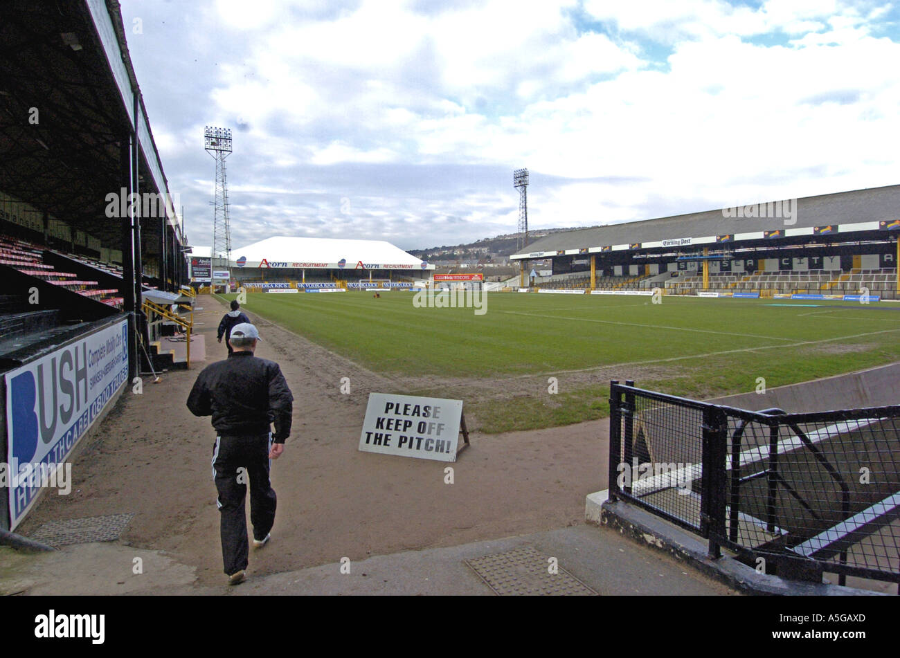 The Vetch Field in Swansea, former home of Swansea City Football Club ...