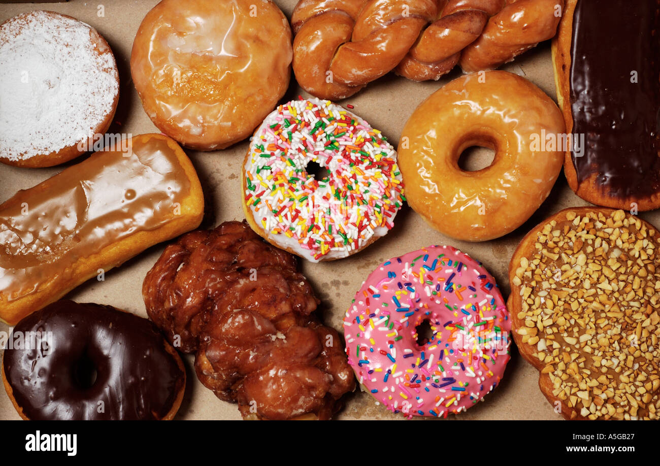 Box of doughnuts Stock Photo - Alamy