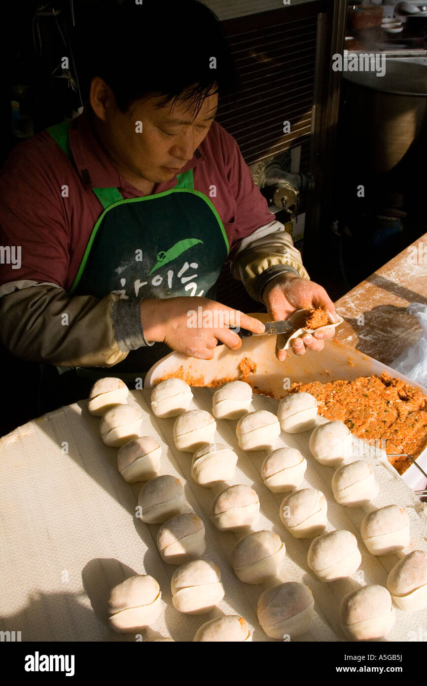 Korean kimchi dumplings hi-res stock photography and images - Alamy
