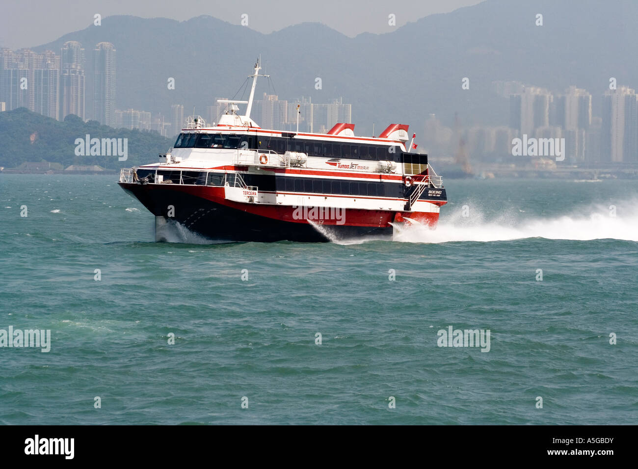 Hong Kong to Macau TurboJet Hydrofoil Hong Kong China Stock Photo - Alamy