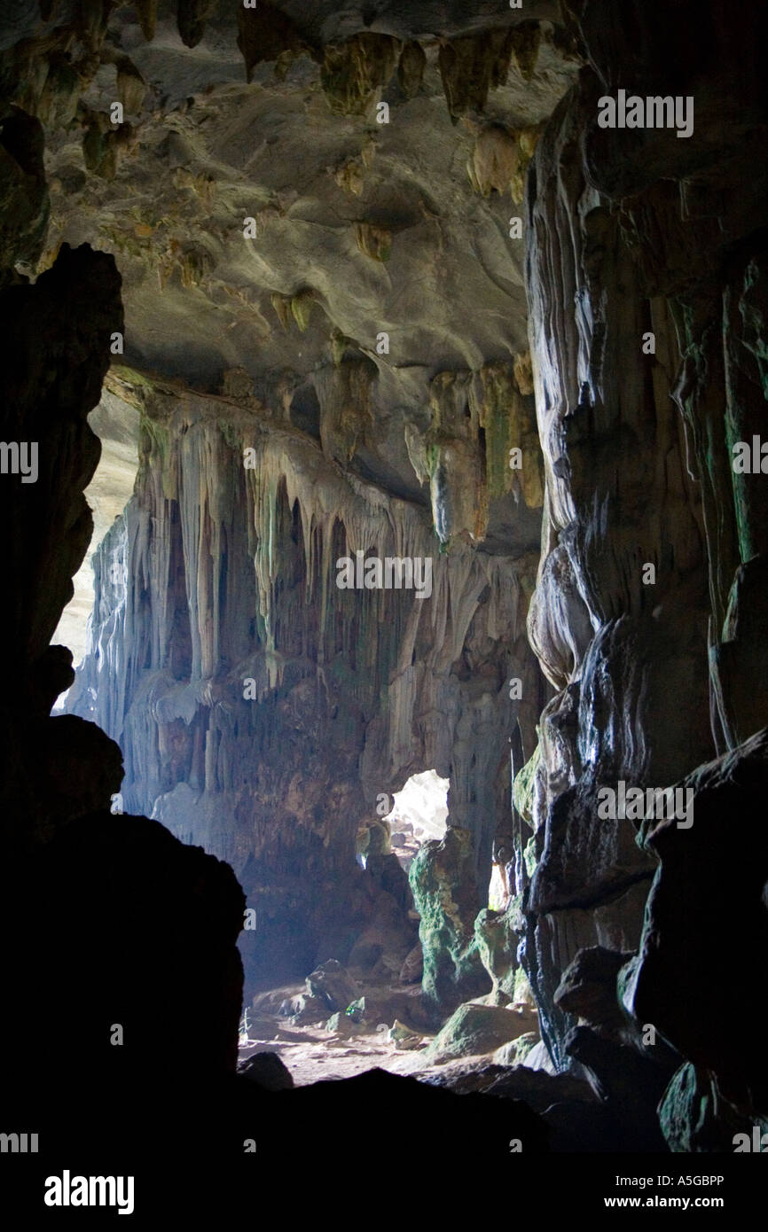 Inside Limestone Cave Halong Bay Vietnam Stock Photo - Alamy