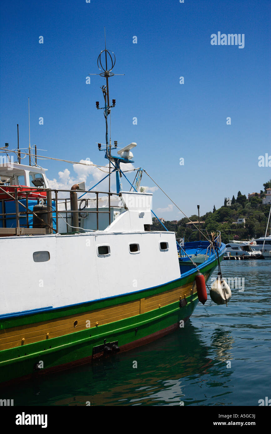 Side view of fishing boat Stock Photo - Alamy