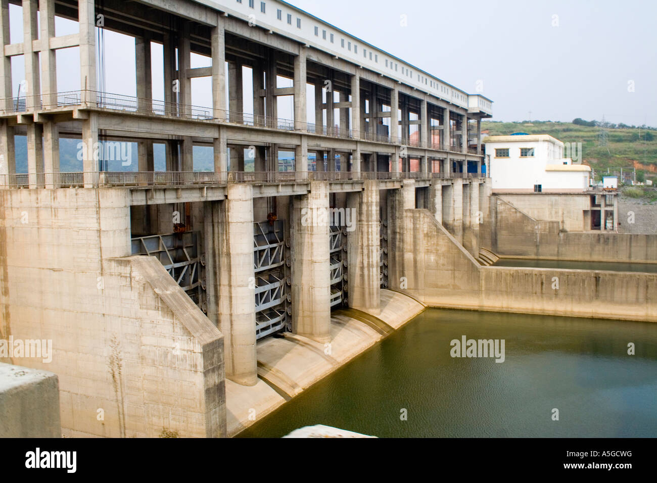 Hydroelectric Dam Guangxi Province China Stock Photo - Alamy