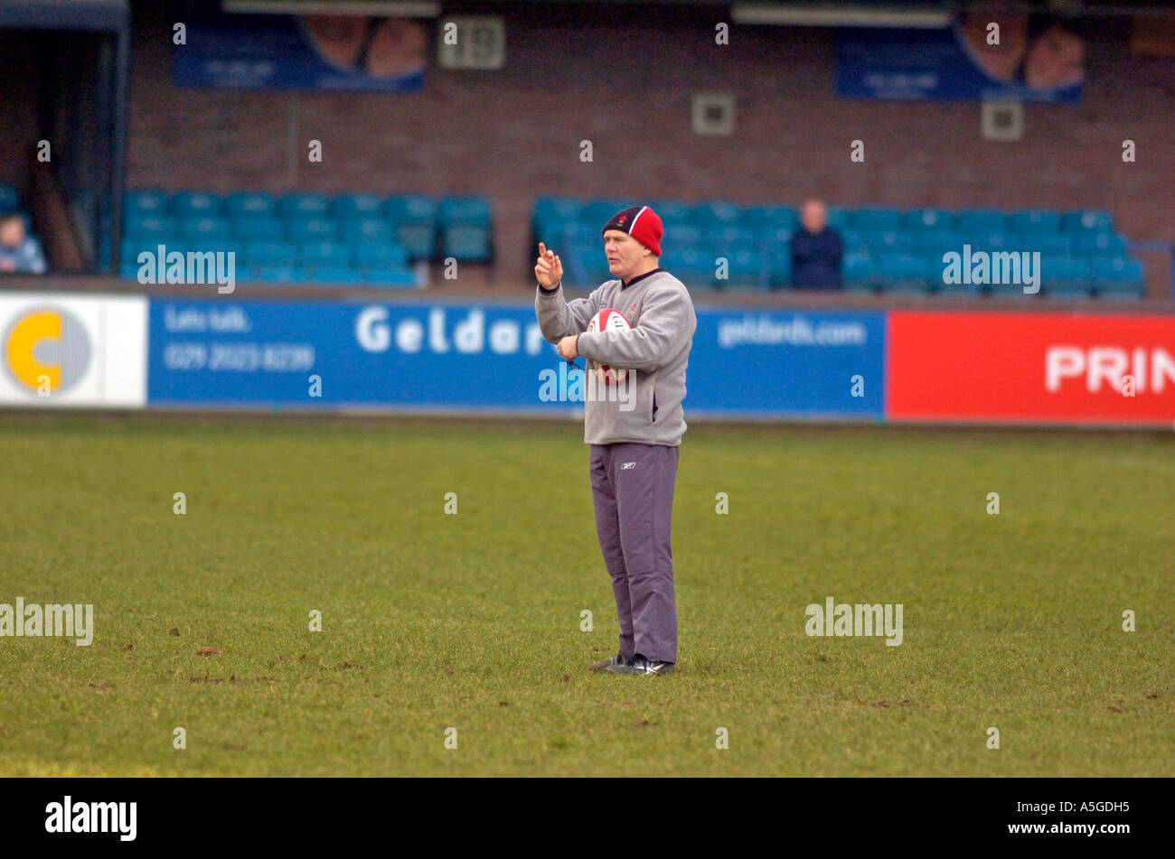 Wales rugby team defence coach Clive Griffiths Stock Photo - Alamy