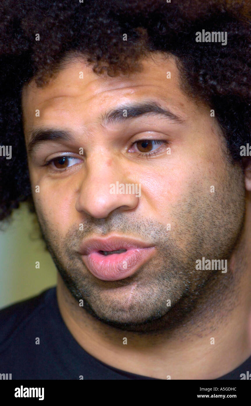 Former Wales rugby captain Colin Charvis talks to reporters in Cardiff ...