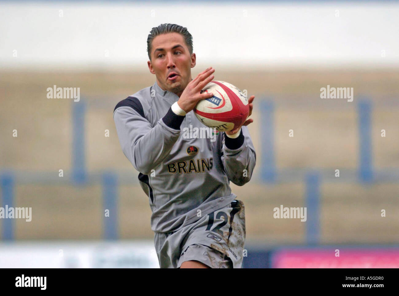 Wales rugby player Gavin Henson training in Cardiff Stock Photo - Alamy
