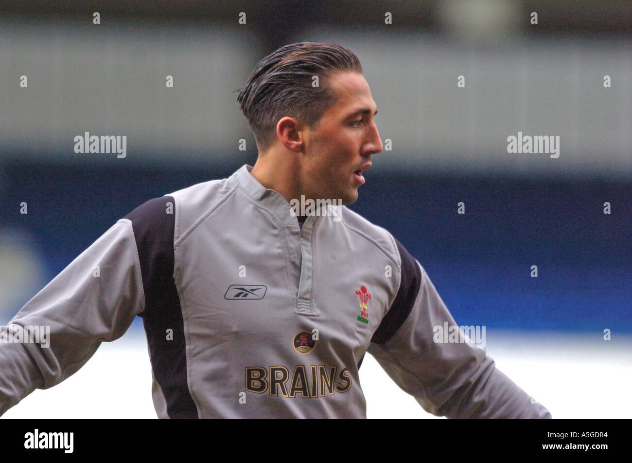 Wales rugby player Gavin Henson training in Cardiff Stock Photo - Alamy
