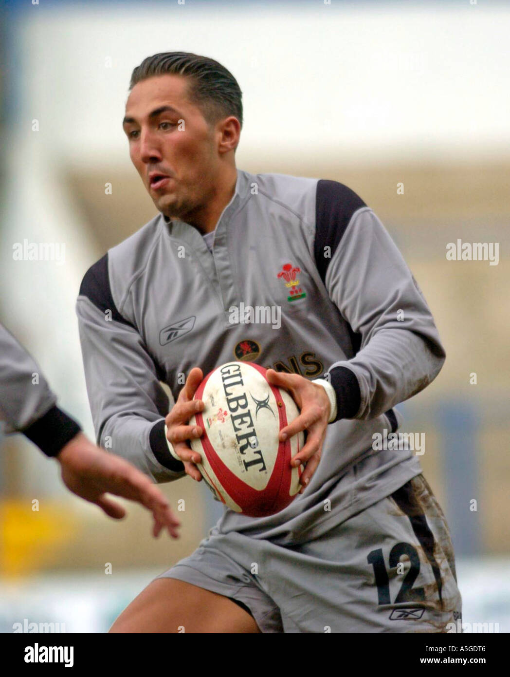 Wales rugby player Gavin Henson training in Cardiff Stock Photo - Alamy