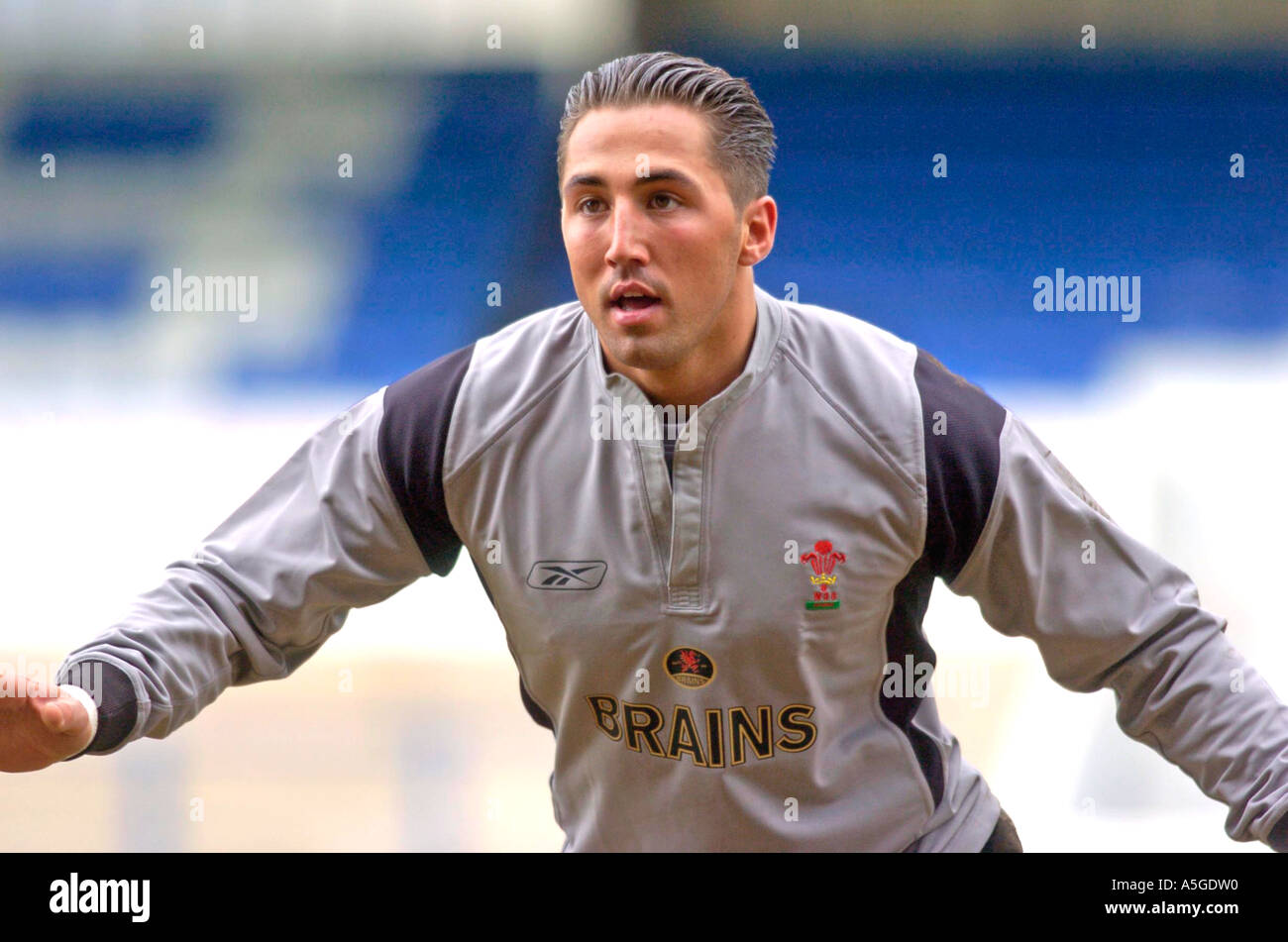 Gavin Henson training with the Welsh rugby squad in Cardiff, UK Stock ...