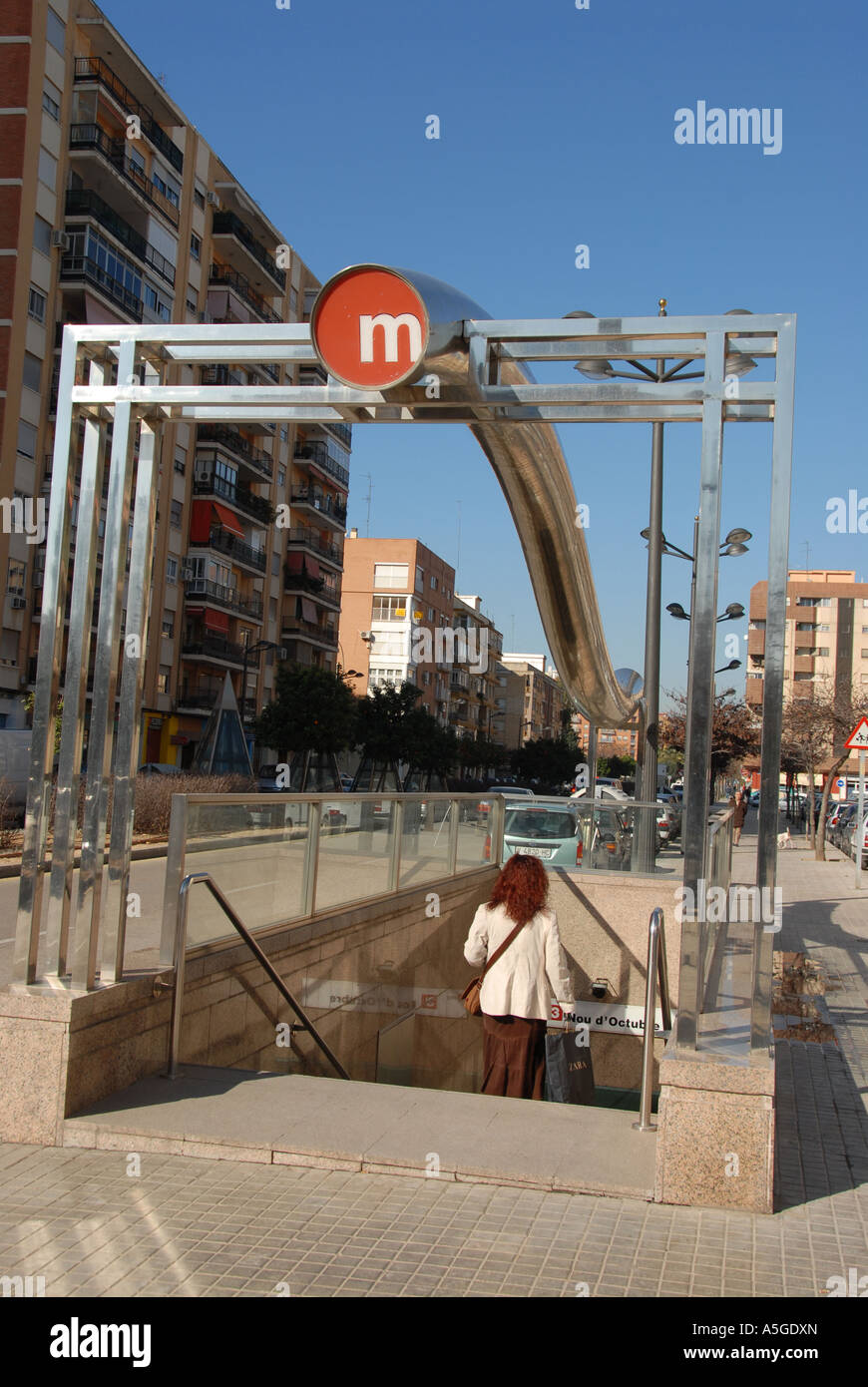 Valencia metro train hi-res stock photography and images - Alamy