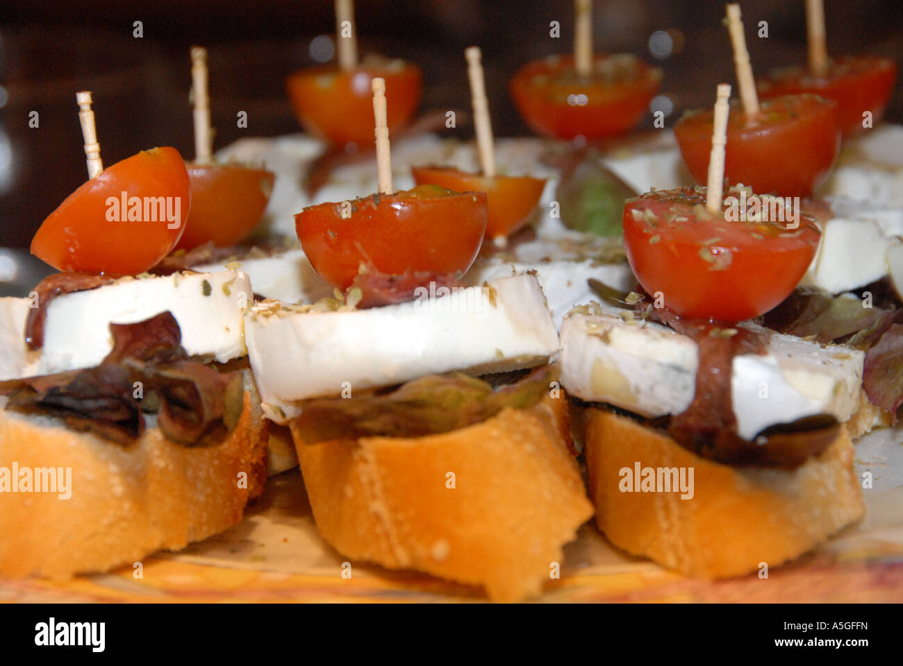 A wide selection of Tapas on display in a restuarant in Valencia in ...
