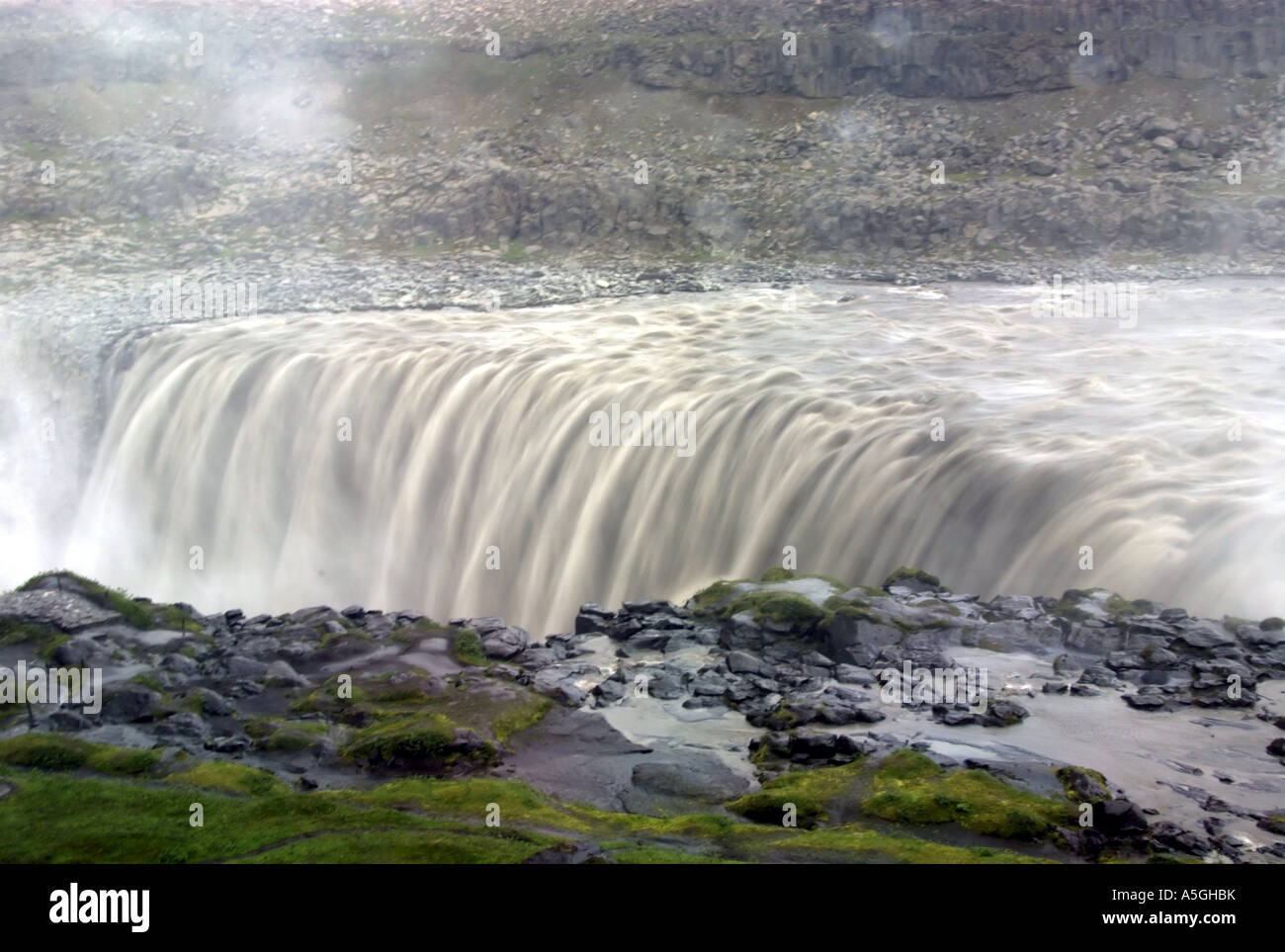 Dettifoss, most powerful waterfall in Europe, Iceland Stock Photo - Alamy