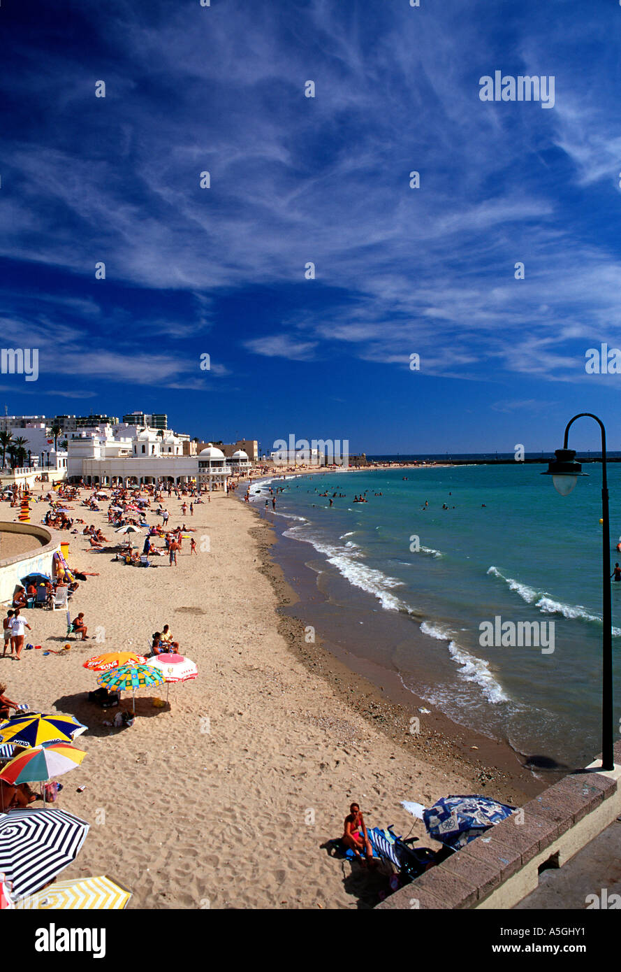 Cadiz Town, Cadiz, Beach Stock Photo - Alamy