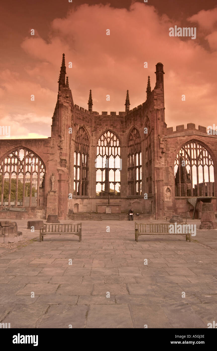 The old Coventry Cathedral Stock Photo - Alamy