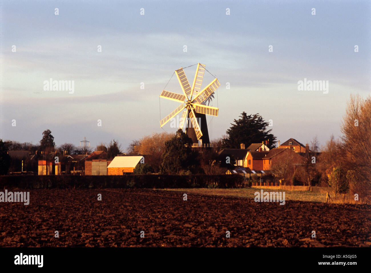 Heckington eight sail windmill Lincolnshire Stock Photo - Alamy