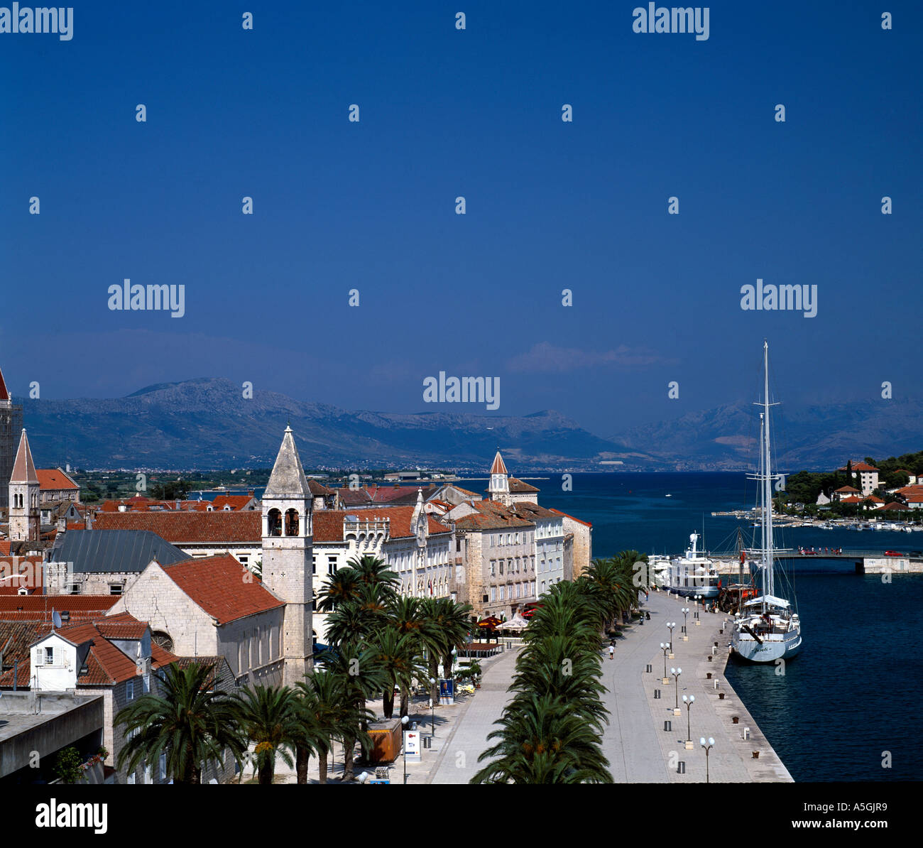 Trogir Old Town & Waterfront, Daytime View Stock Photo - Alamy